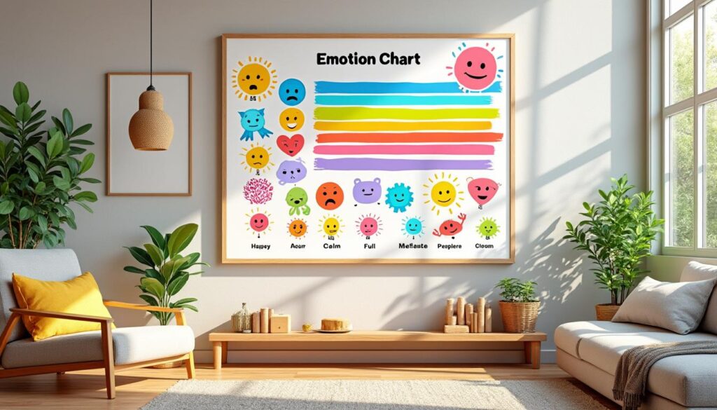 Inspirations pour fabriquer un tableau des émotions personnalisé et vivant